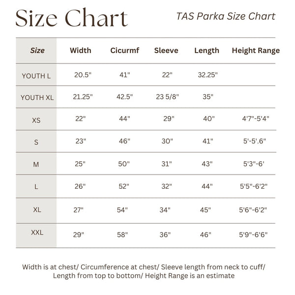 TP CDSC TAS Parka - Team Aquatic Supplies